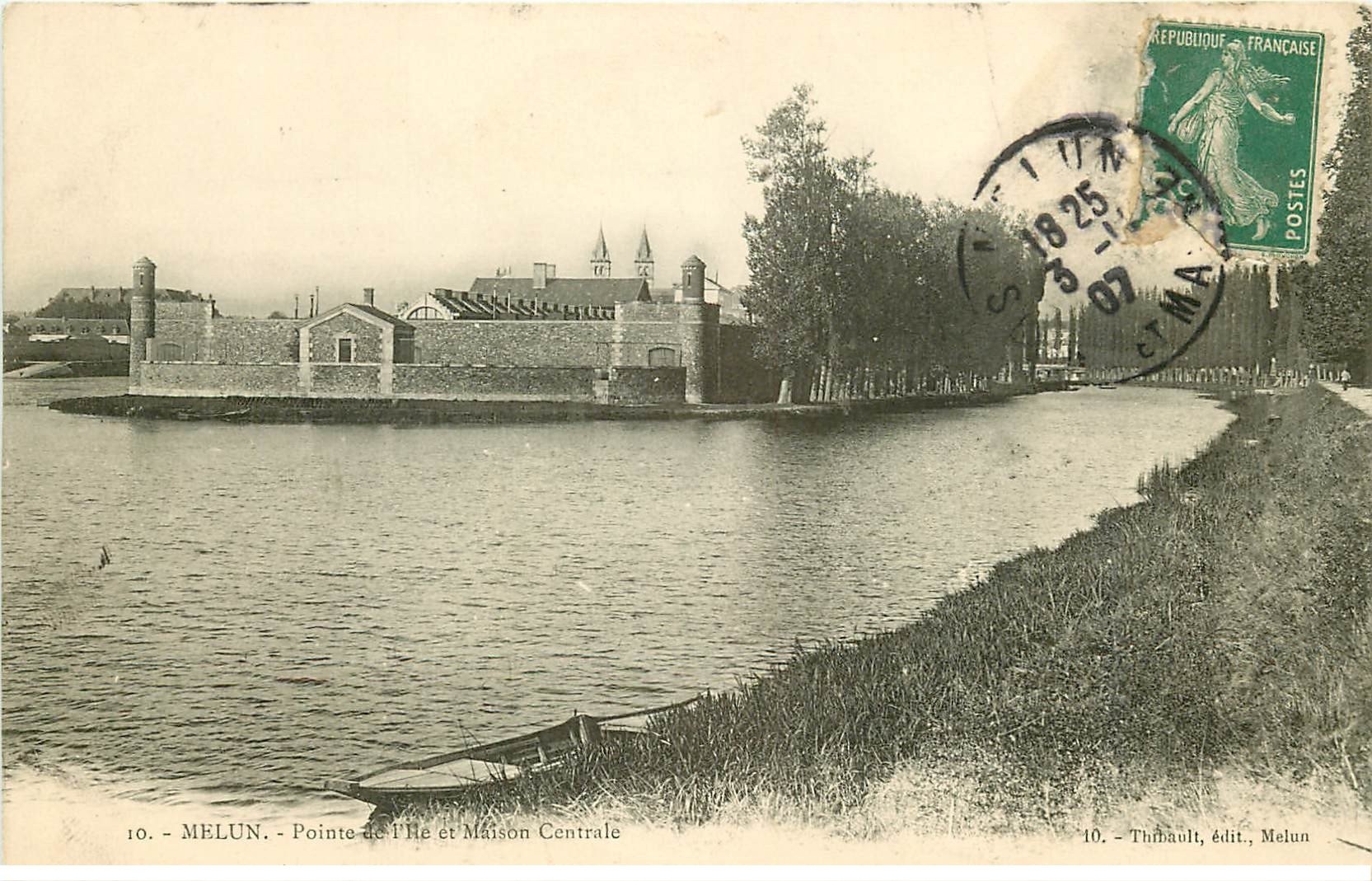 77 MELUN. Ile Maison Centrale 1907 Prison Pénitencier