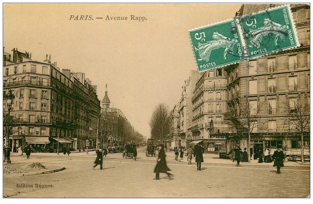 PARIS 07. Avenue Rapp 1909