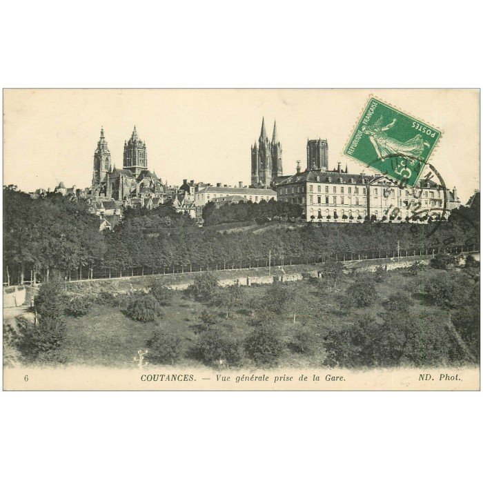 50 COUTANCES. Vue 1919