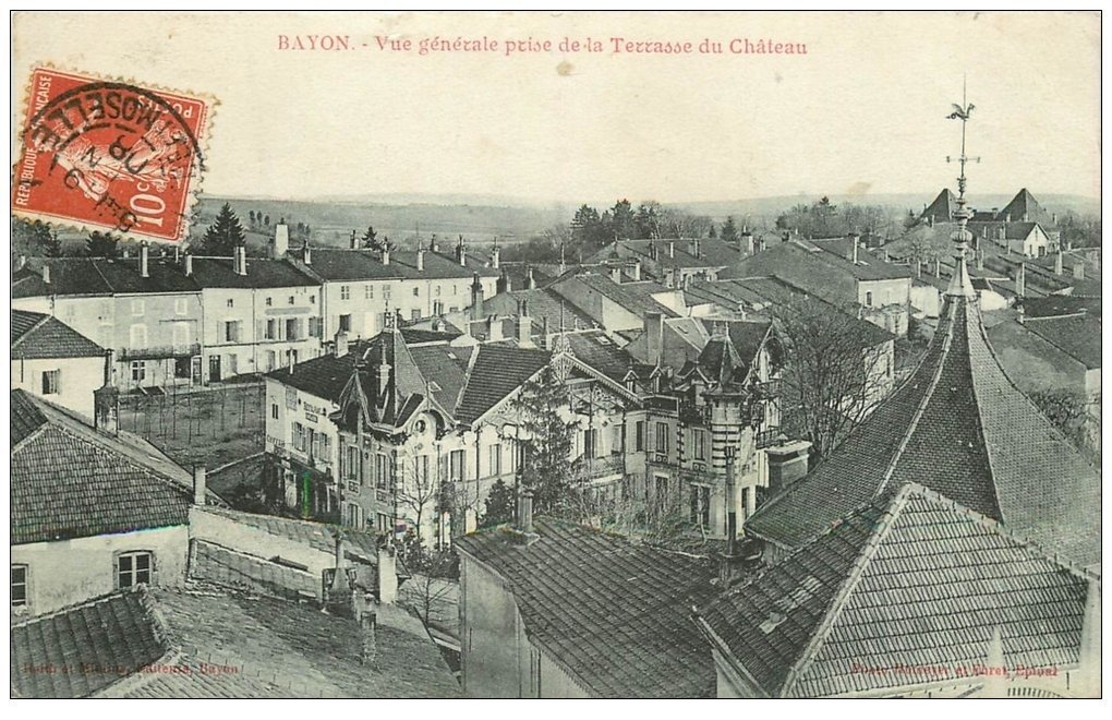 54 BAYON. Vue du Château 1908