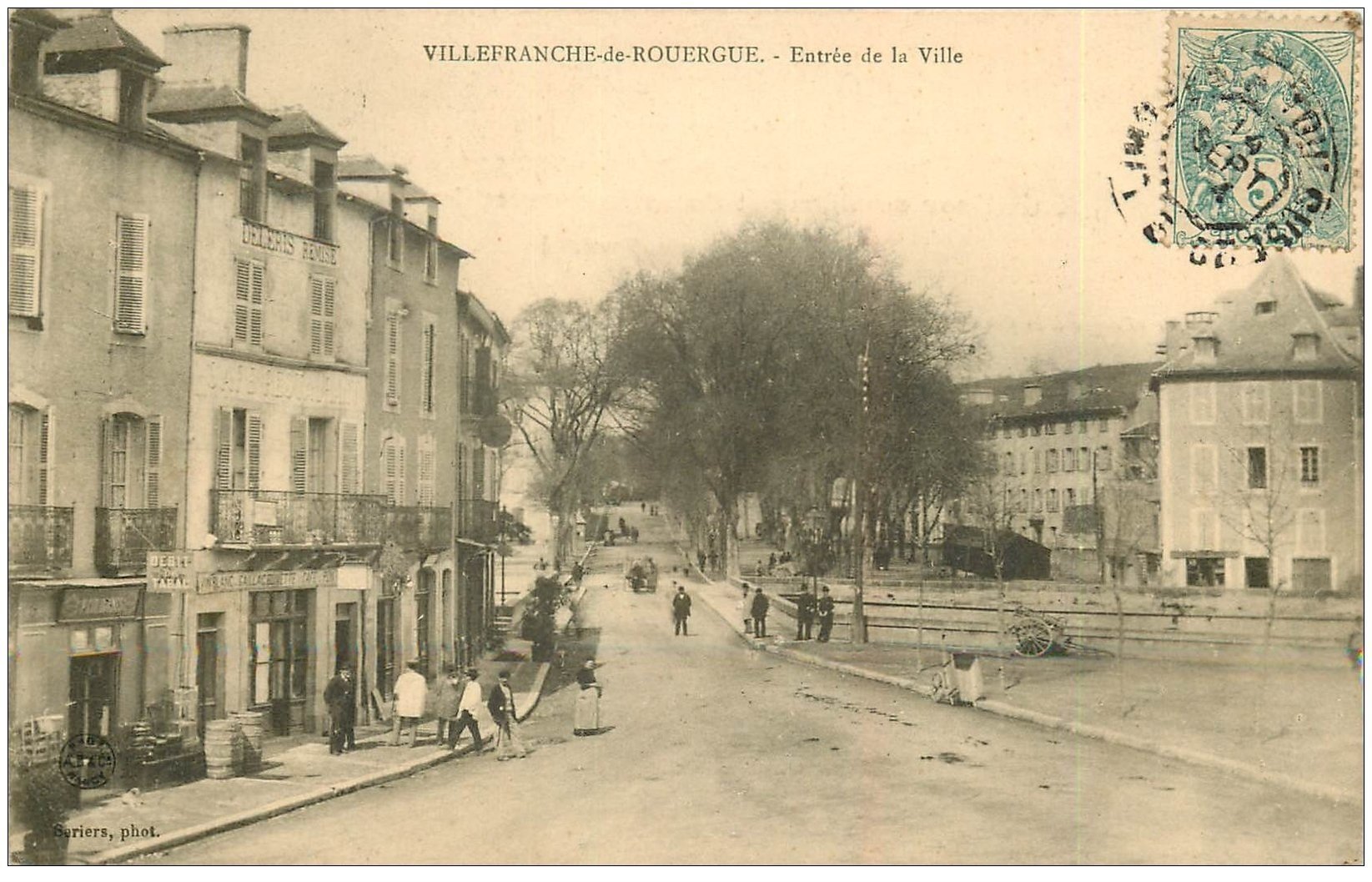12 VILLEFRANCHE-DE-ROUERGUE. Entrée de la Ville 1904 12 VILLEFRANCHE-DE-ROUERGUE. Entrée de la Ville 1904