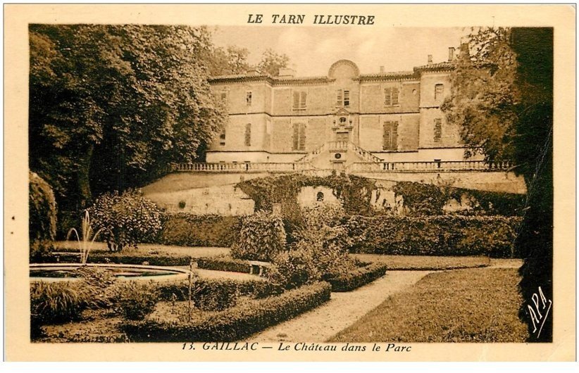 81 GAILLAC. Le Château dans le Parc 1935