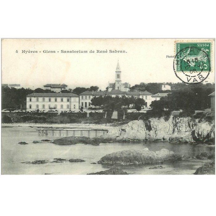 83 HYERES. Giens. Sanatorium René Sabran 1908