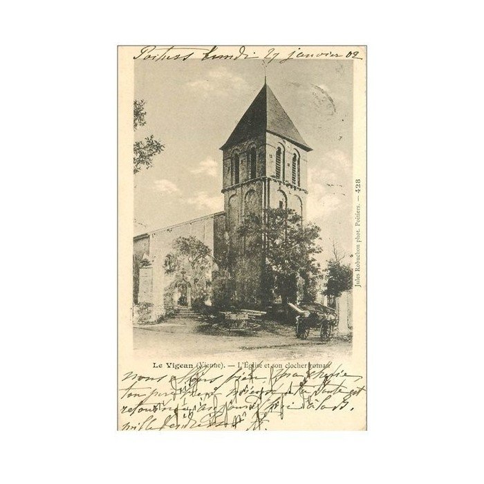 86 LE VIGEAN. Eglise et son Clocher 1902