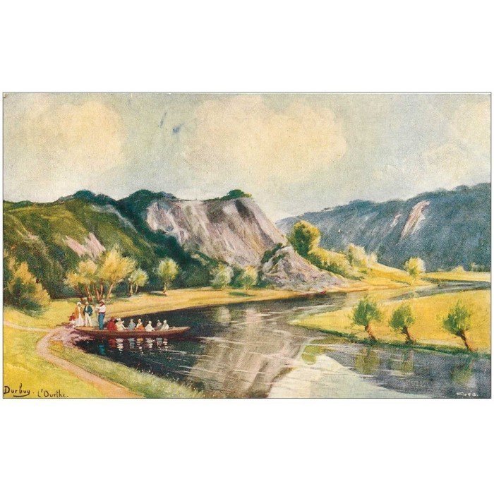 LUXEMBOURG. Durbuy. L'Ourthe embarcation
