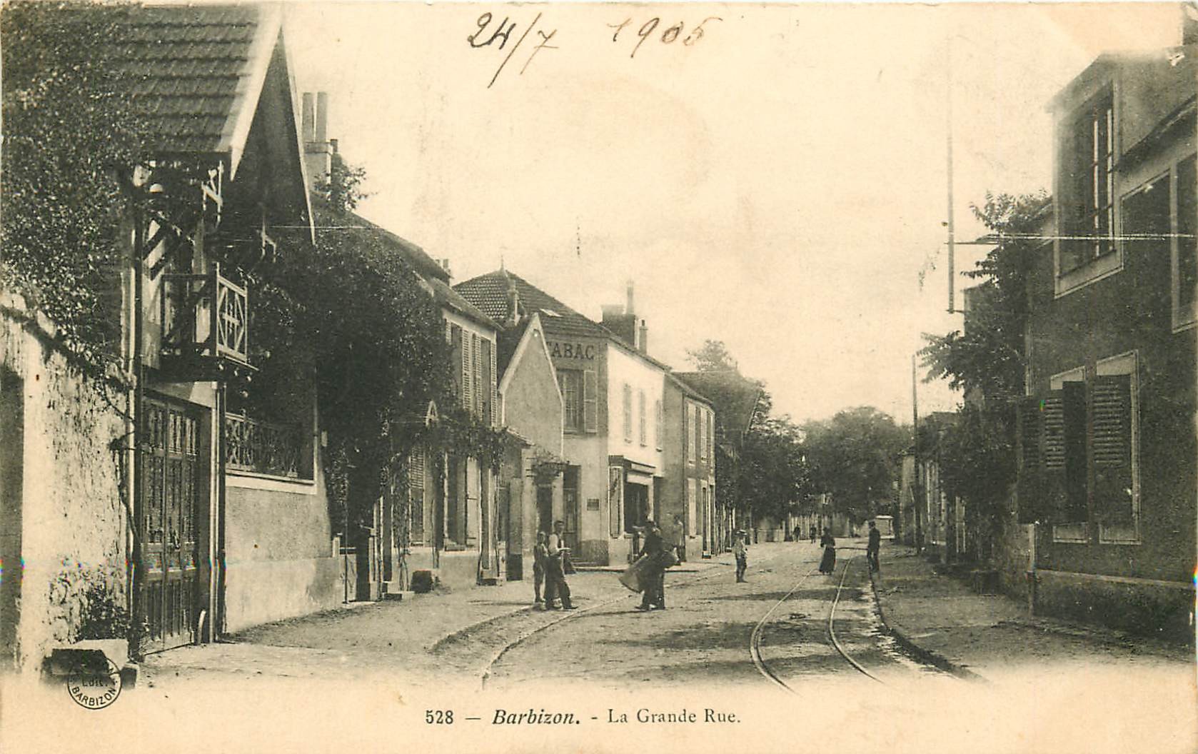 77 BARBIZON. La Grande Rue 1905