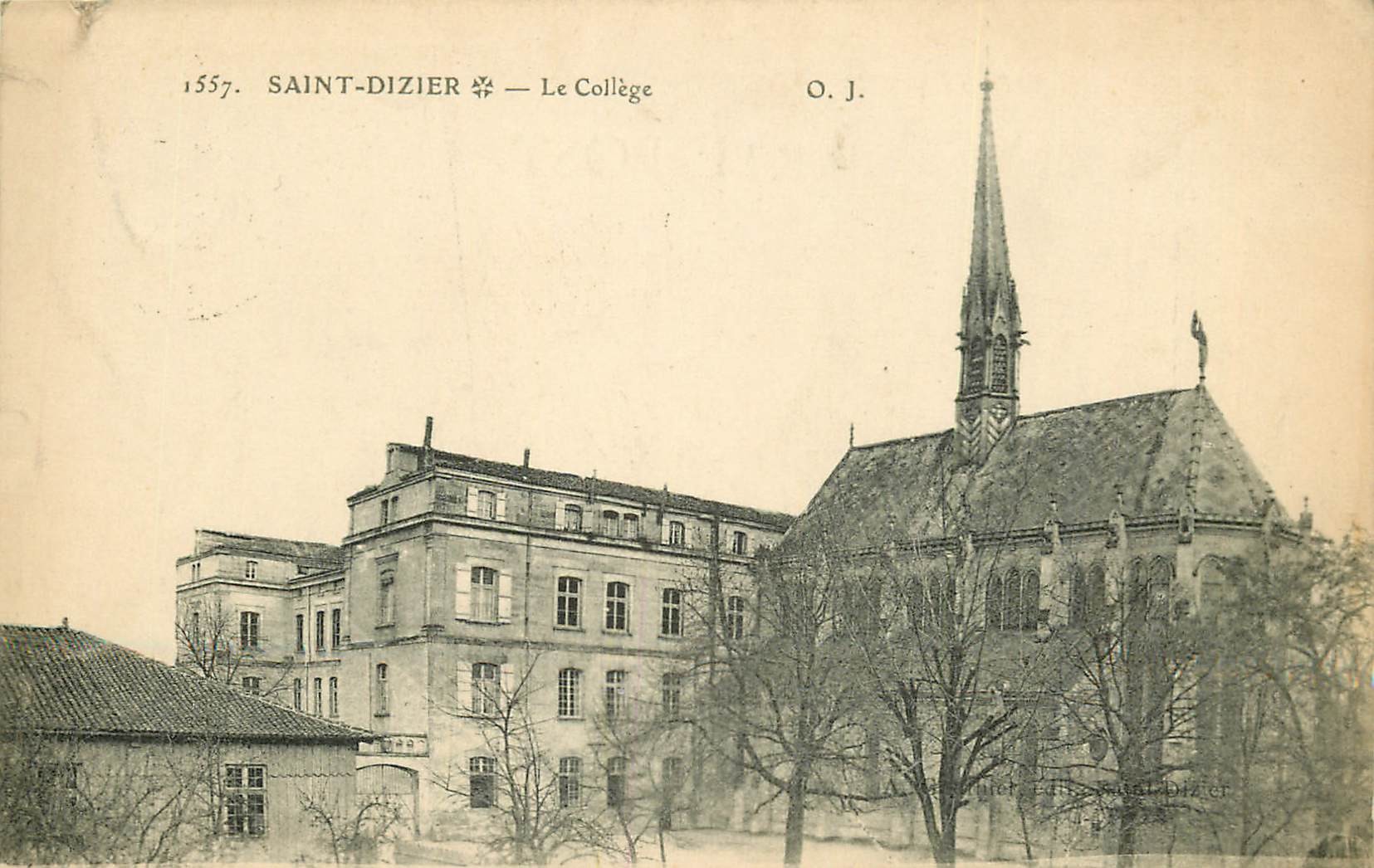 52 SAINT-DIZIER. Le Collège 1916 destinataire M. Rollet rue de Turenne 52 SAINT-DIZIER. Le Collège 1916 destinataire M. Rollet rue de Turenne