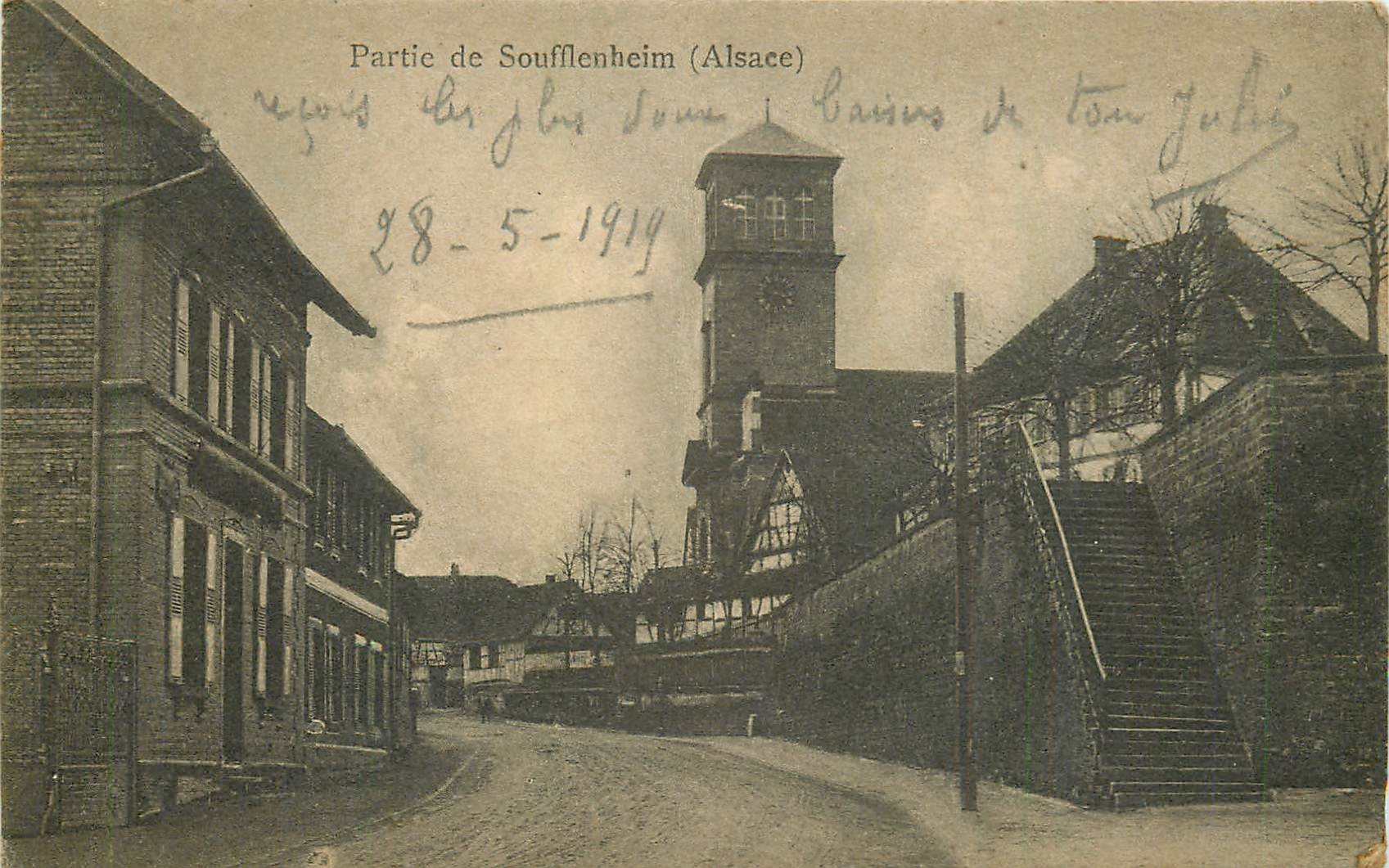 67 SOUFFLENHEIM. Une rue en 1919