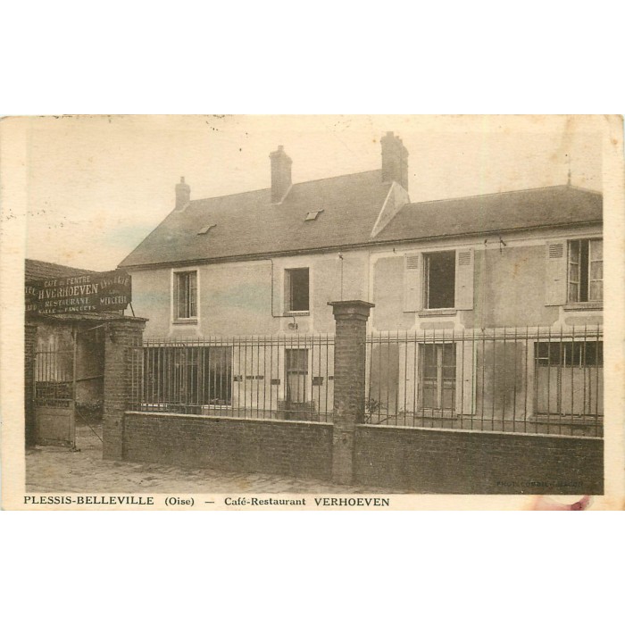 60 PLESSIS BELLEVILLE. Café Restaurant Verhoeven 1938